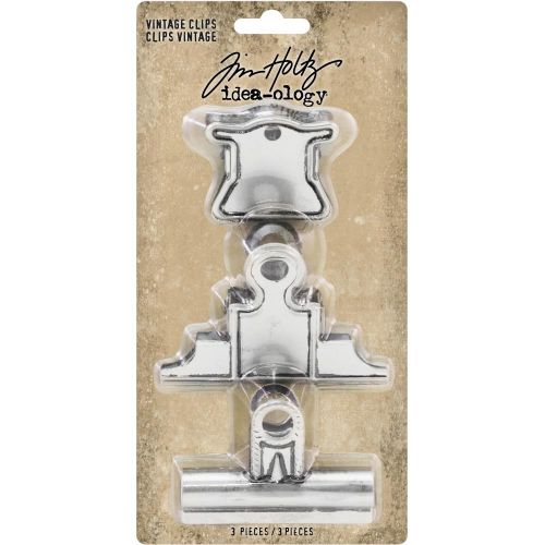 Tim Holtz - Idea-Ology - Metal Vintage Clips 3/Pkg | Scrap Therapy