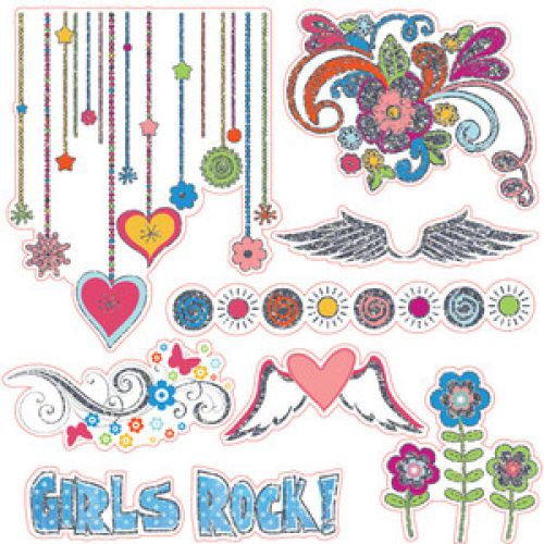 Fancy Pants Designs - Road Show Collection - 12 x 12 Glitter Cuts ...